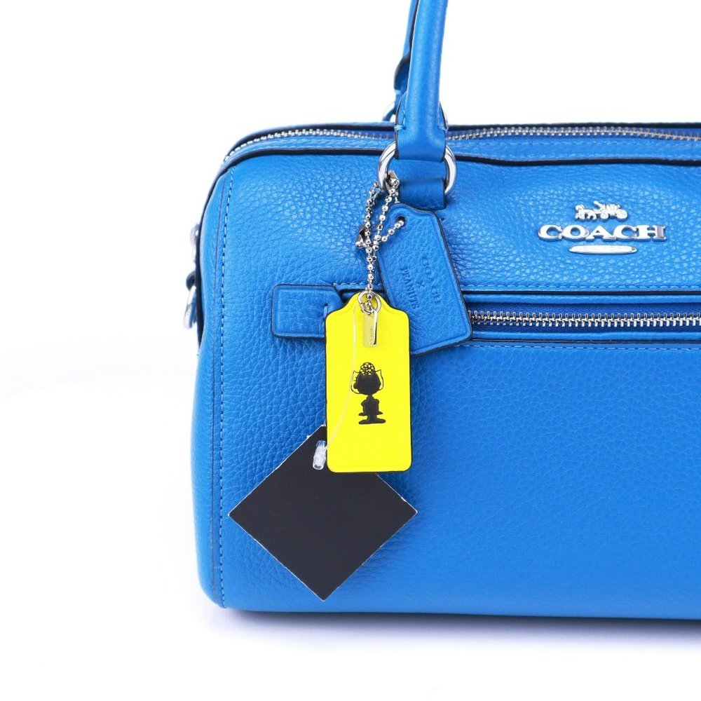 New Coach Snoopy "Sally" Peanuts Yellow Leather Key C… - Gem